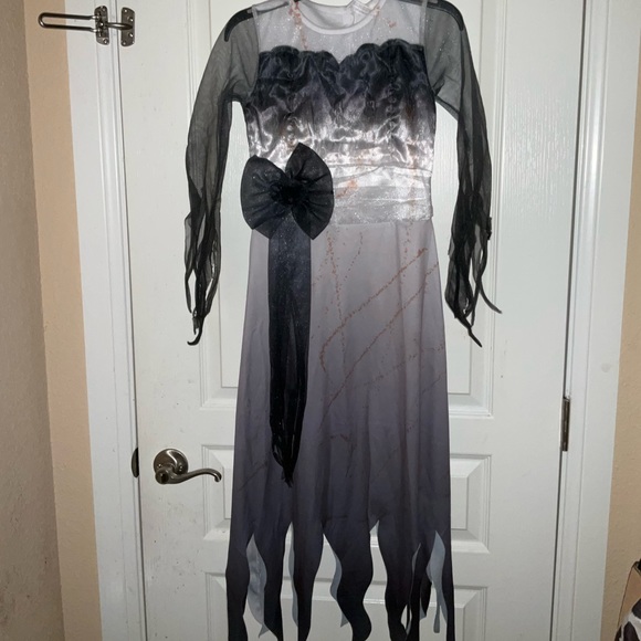 Party City | Costumes | Zombie Bride Costume Dress With Veil | Poshmark